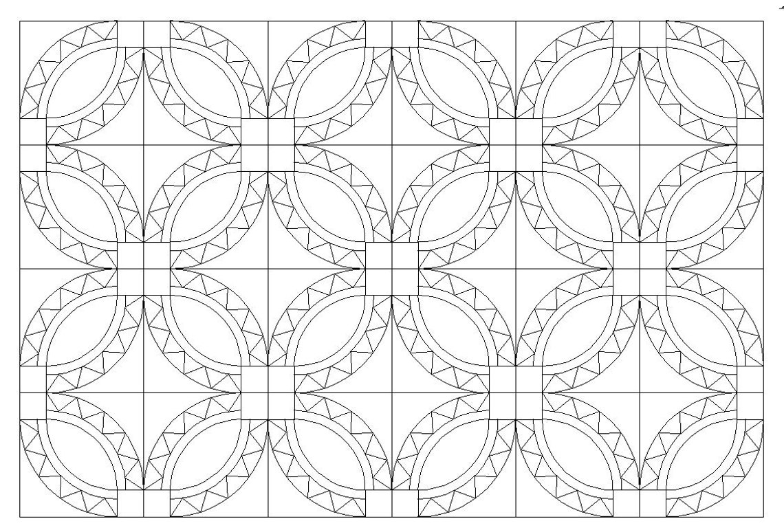 Pickle Dish Variation, 7" Printable Block. Foundation Paper Piecing ...