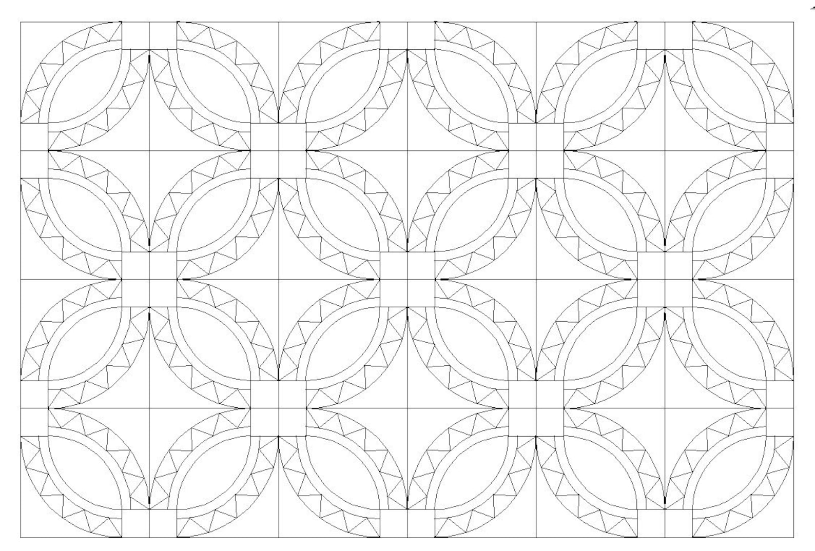 Pickle Dish Variation, 7" Printable Block. Foundation Paper Piecing ...