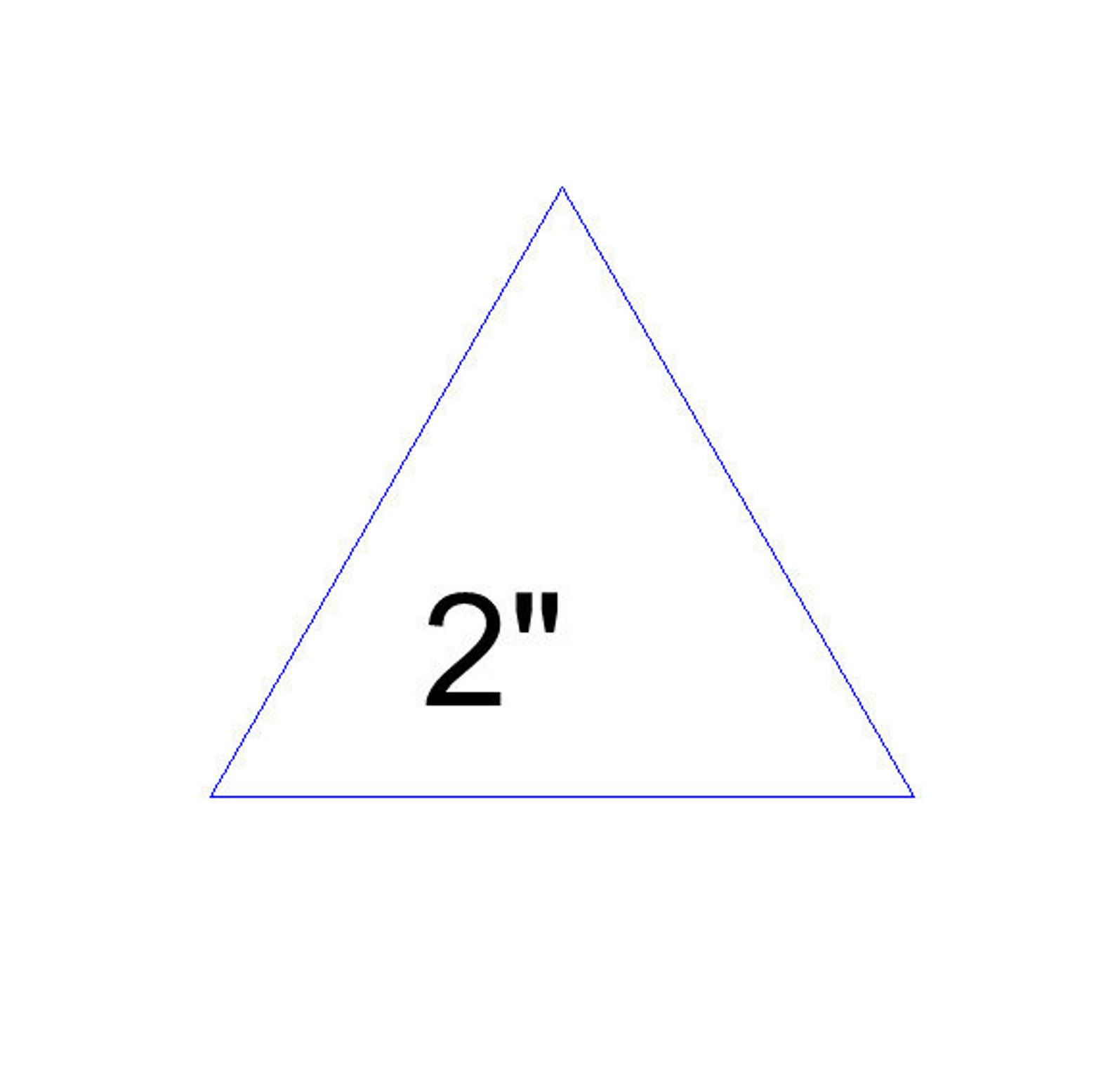 EPP. Equilateral Triangle 2", Printable PDF Templates. - Etsy