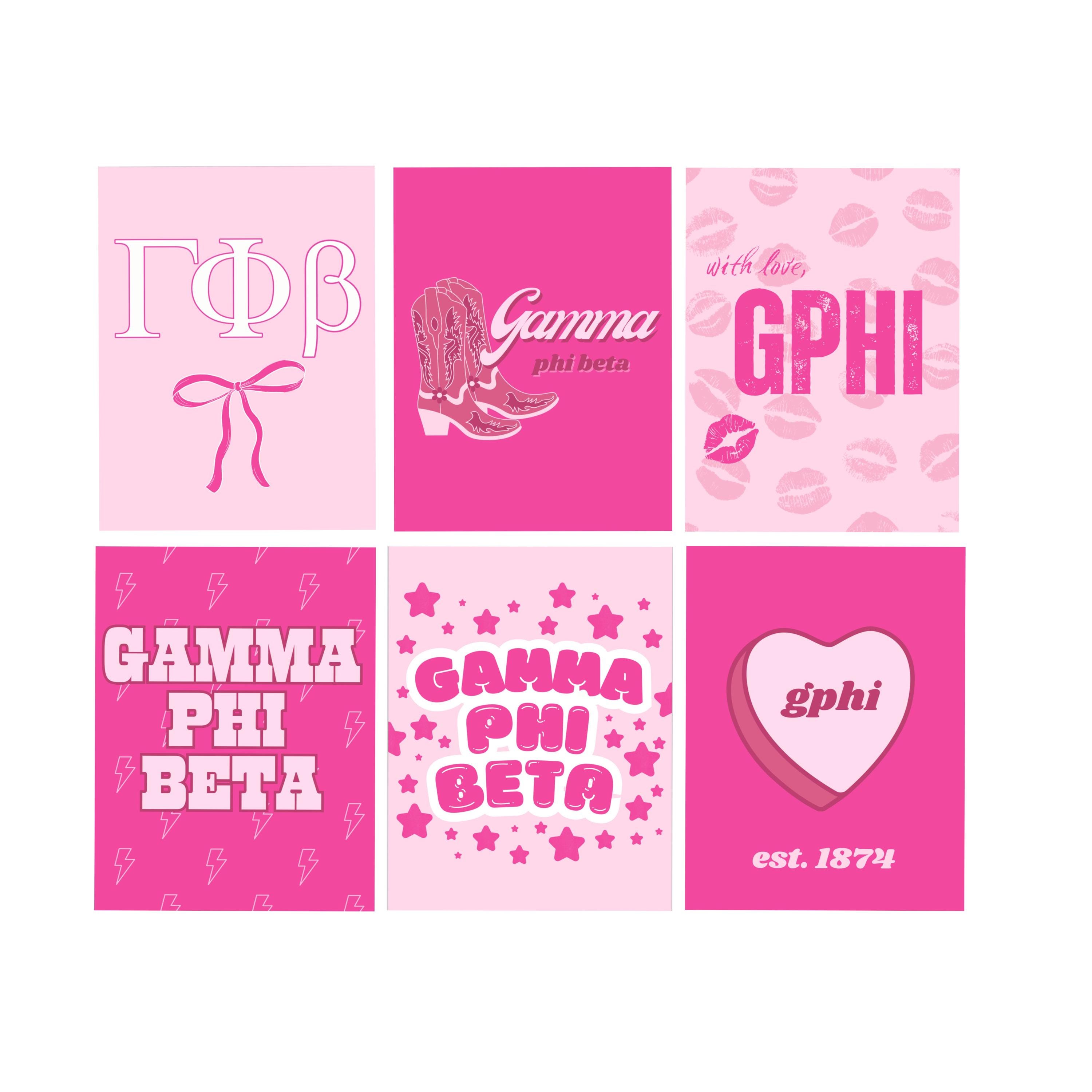 Gamma Phi Beta Wall Prints - Etsy