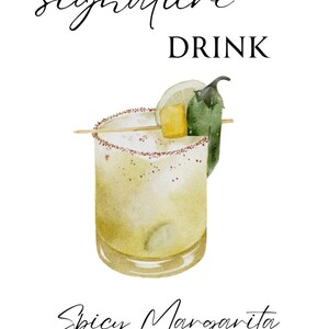 10 Signature Drink Bar Signs - Etsy