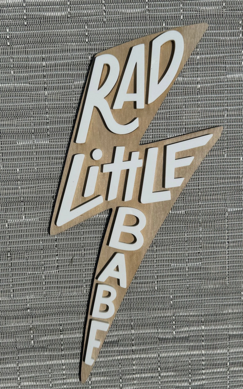 Rad Little Babe | Rad Sign | Baby Nursery - Etsy