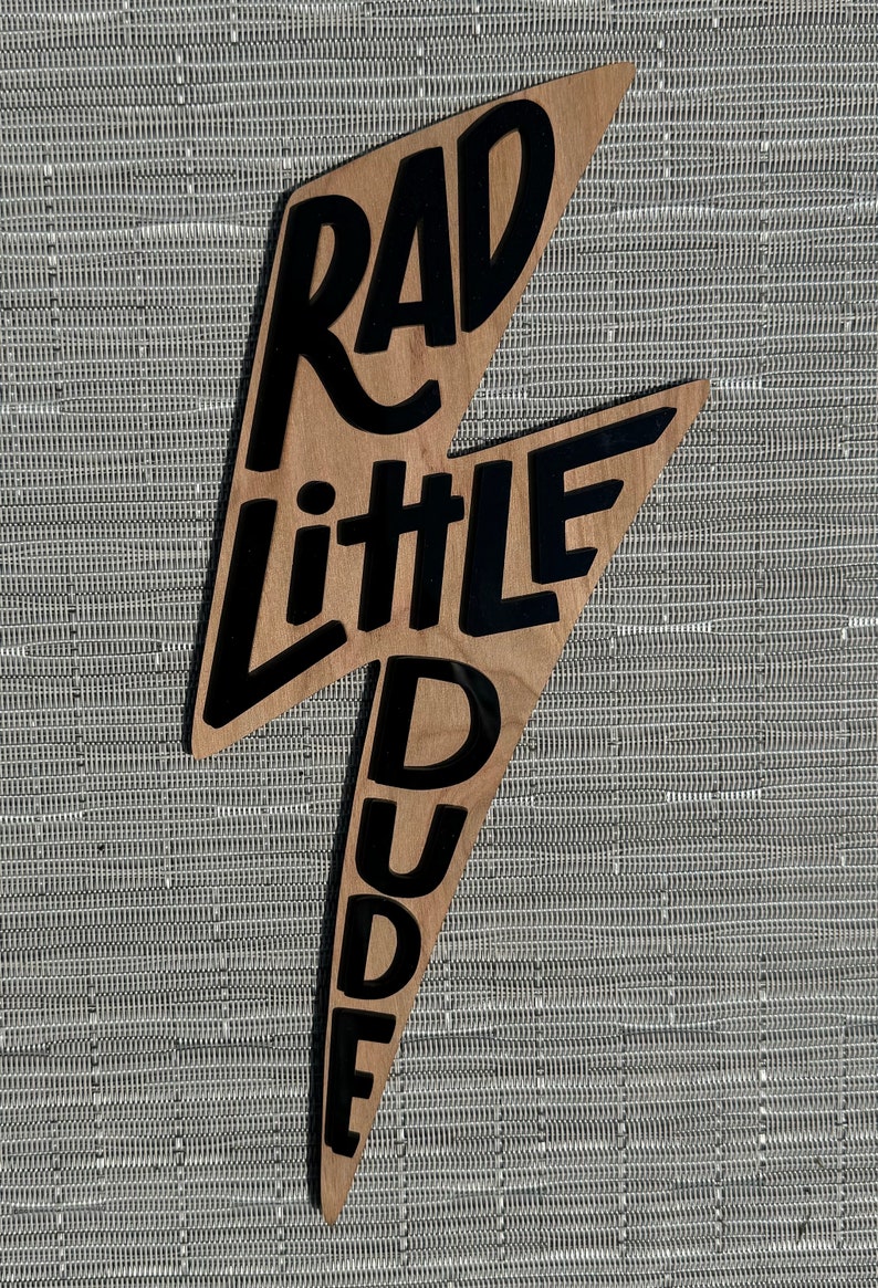 Rad Little Dude Rad Sign Baby Nursery - Etsy