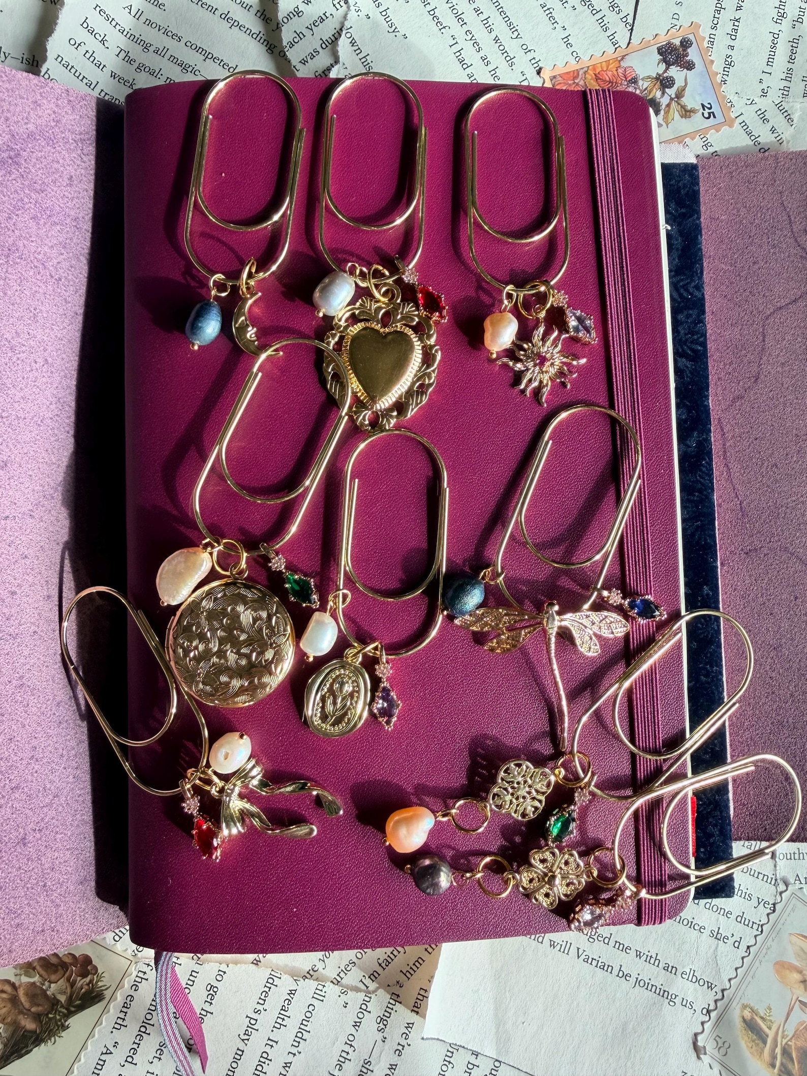 Planner Paper Clip / Journaling Gold Bookmart Clip / Leather Journal ...