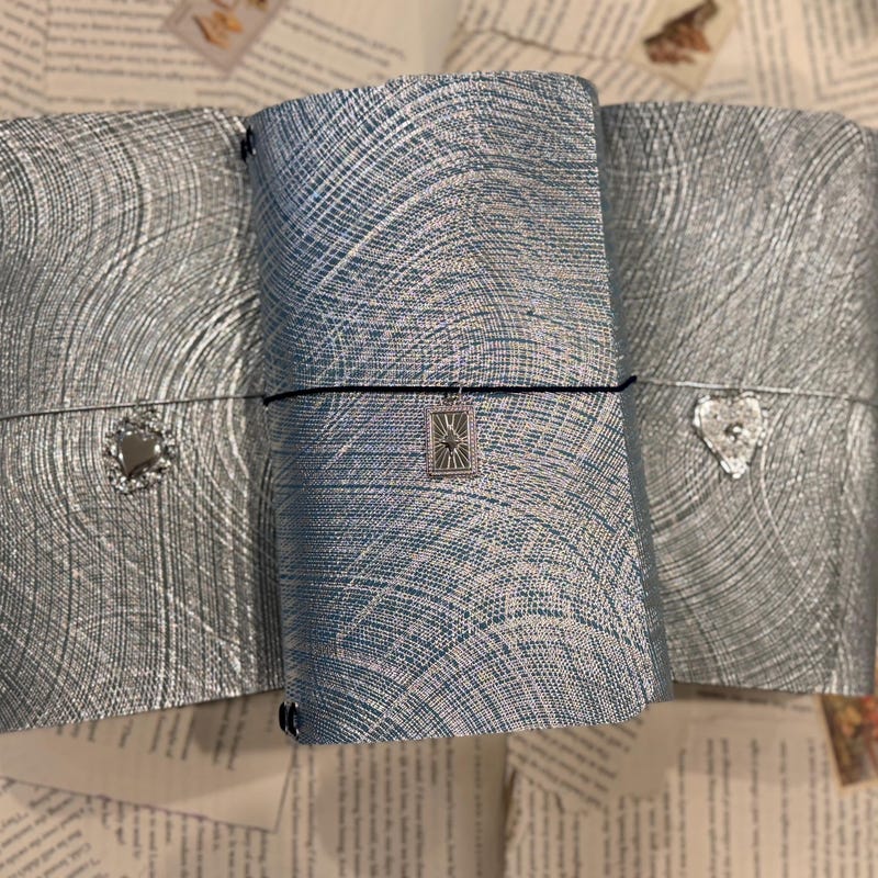 Trifold Journal Silver - Etsy