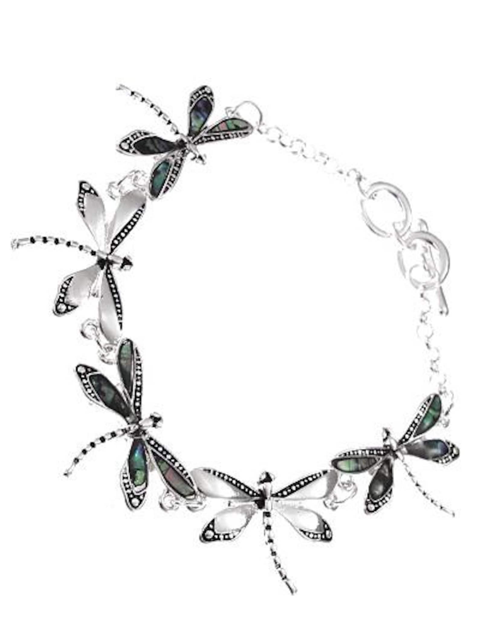 Gift***abalone Dragonfly Metal Toggle Link Chain Bracelet Jewelry ...