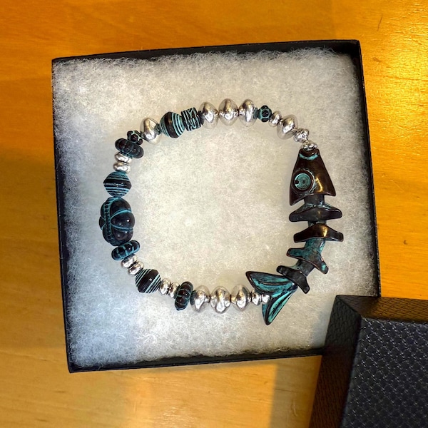 Fish Bone Cuff Bracelet - Etsy UK