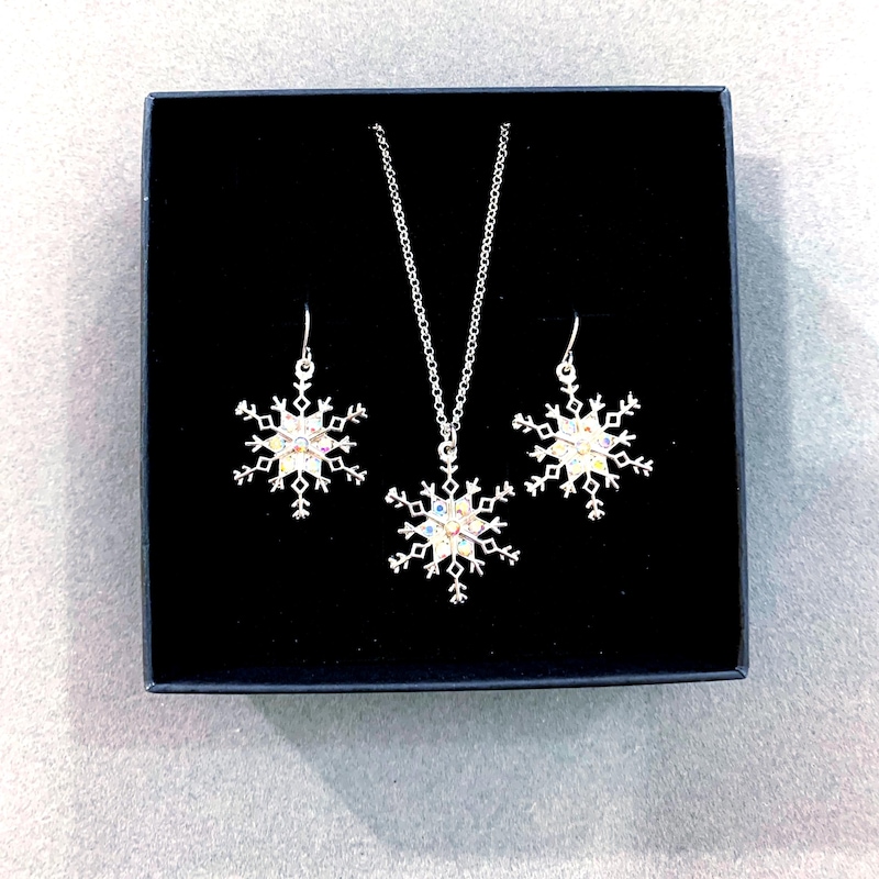 Teal Snowflake Jewelry - Etsy