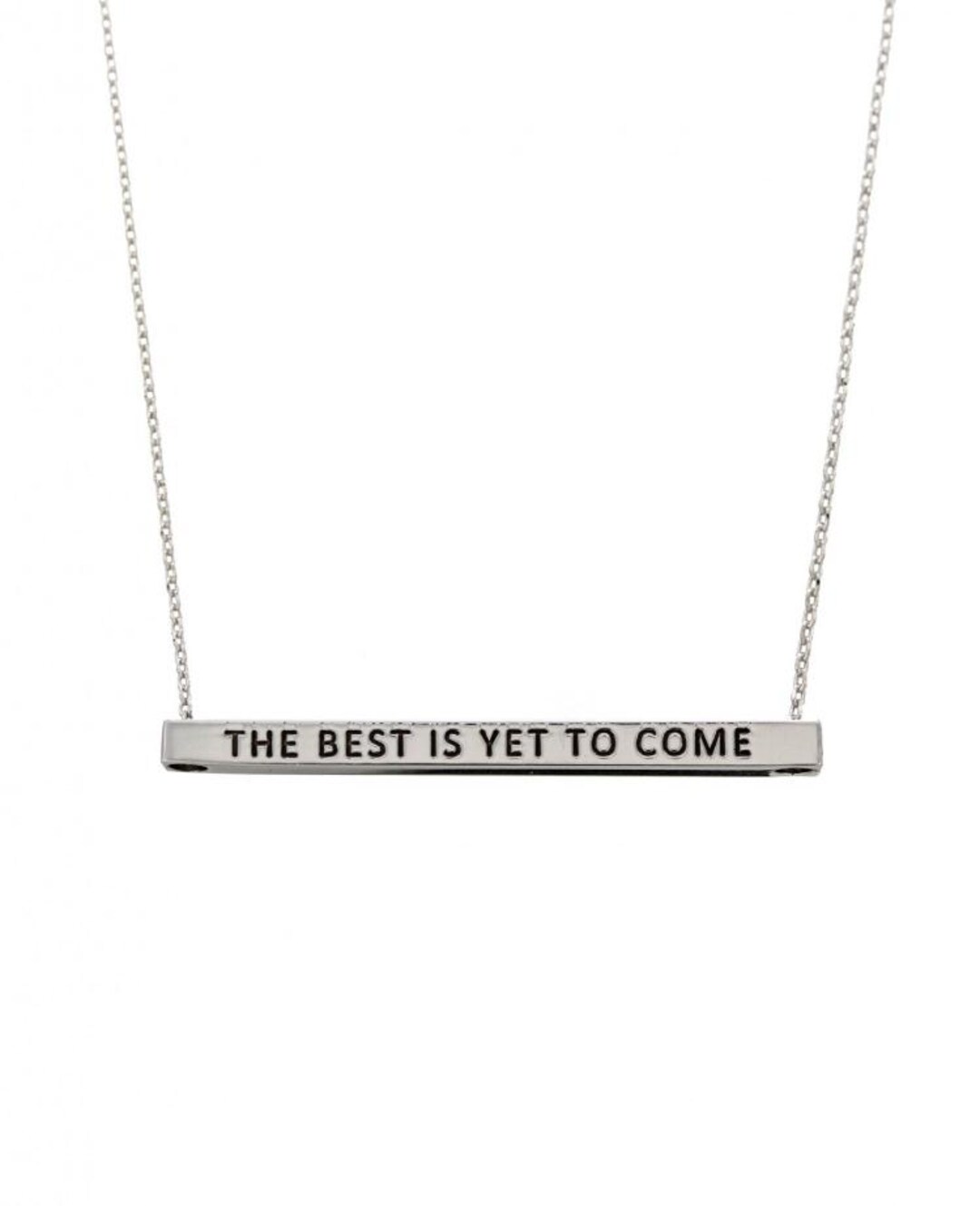 The Best is YET TO COME, Message Jewelry, Inspirational Skinny Dainty ...