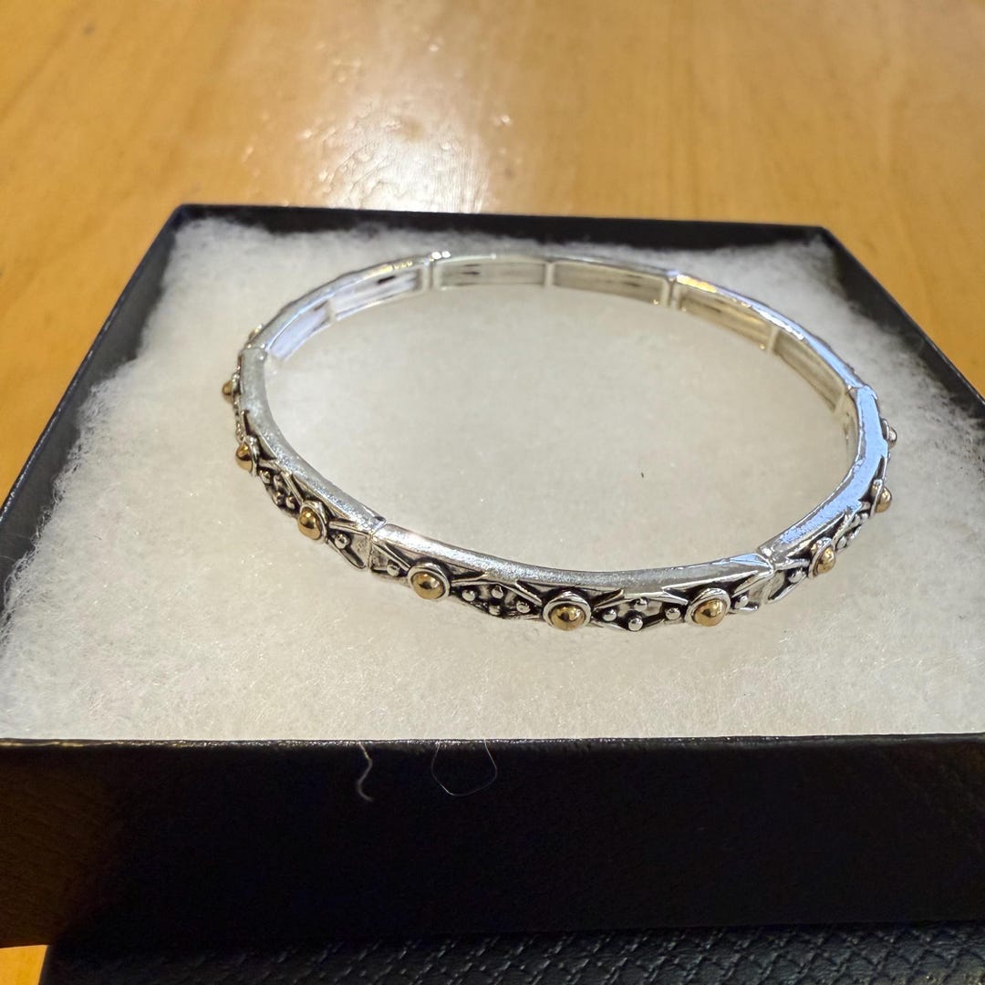 Brighton*style Inspire Gold Stackable Bracelet Stretch Bracelet ...