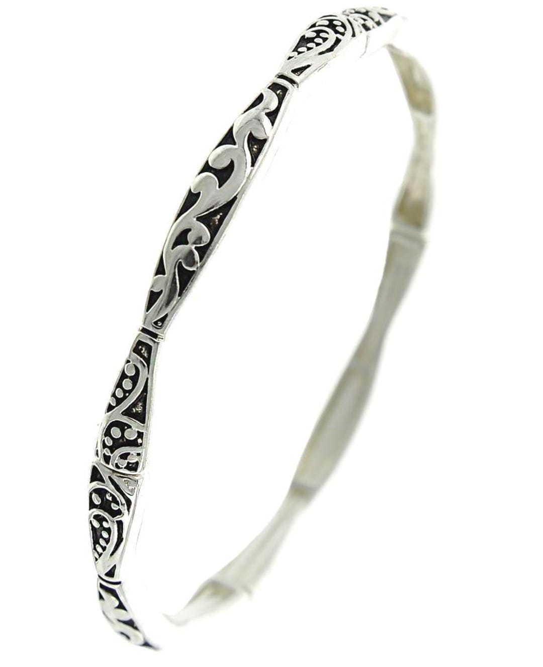 Brighton Style Stackable Stretch Bracelet Handmade Sterling Silver ...