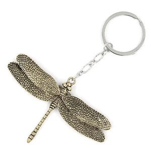 Dragonfly Key Chain Gift for Her Gift for Man 3D Design Sterling Silver ...