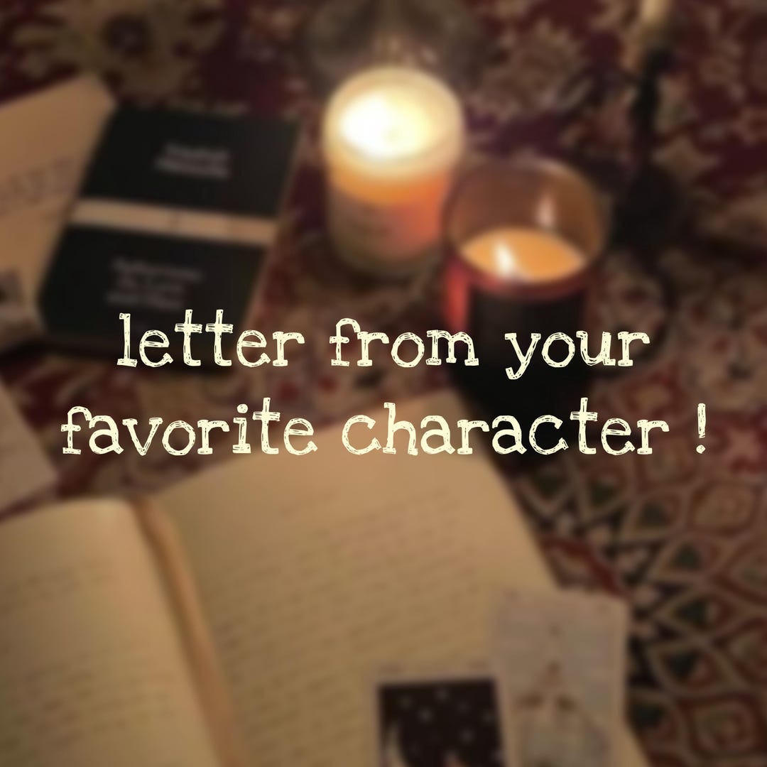 Letter From Your Favorite Character ! - Etsy