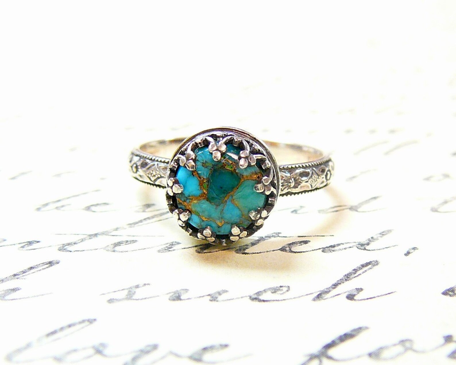 Roxy Ring Beautiful Gothic Vintage Inspired Sterling Silver - Etsy
