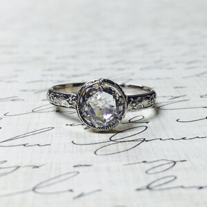 Sybella Ring - Vintage Inspired Sterling Silver Ring With Double Rose ...