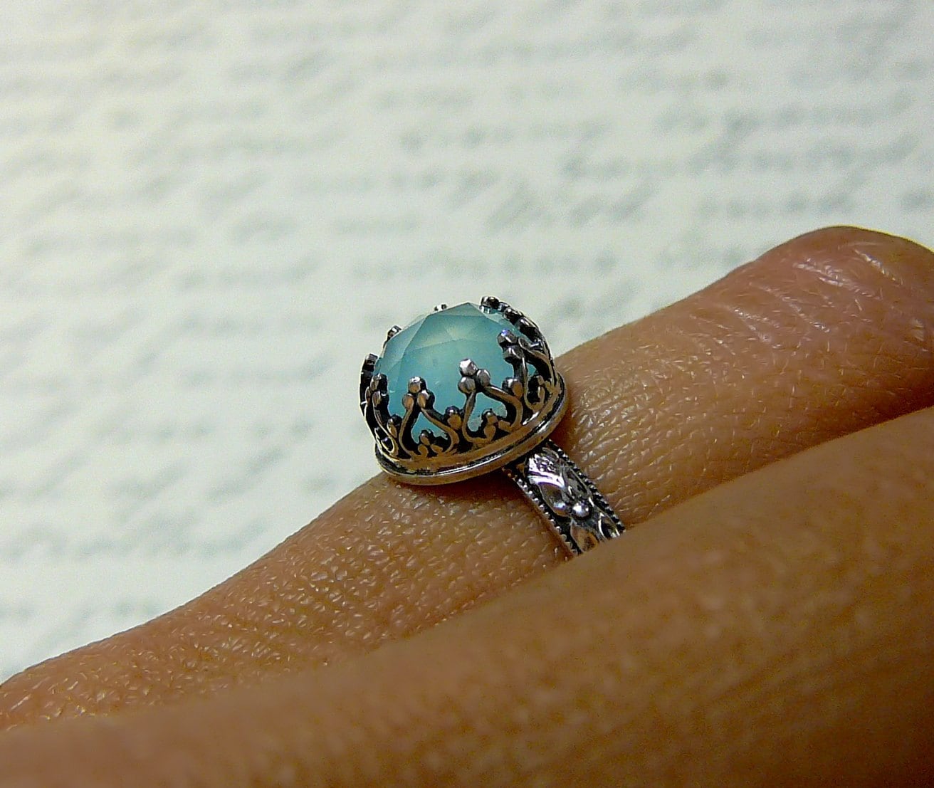 Roxy Ring Beautiful Gothic Vintage Sterling Silver Floral - Etsy