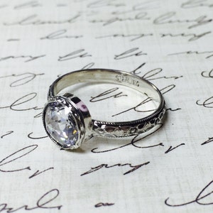 Sybella Ring - Vintage Inspired Sterling Silver Ring With Double Rose ...