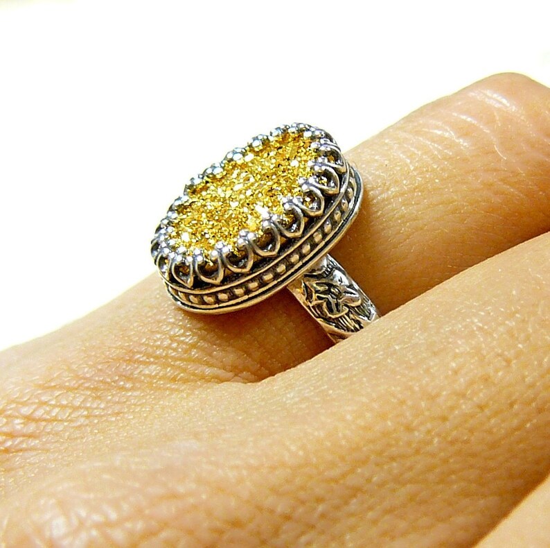 Cassandra Ring Gothic Sterling Silver Ring With Large Oval - Etsy