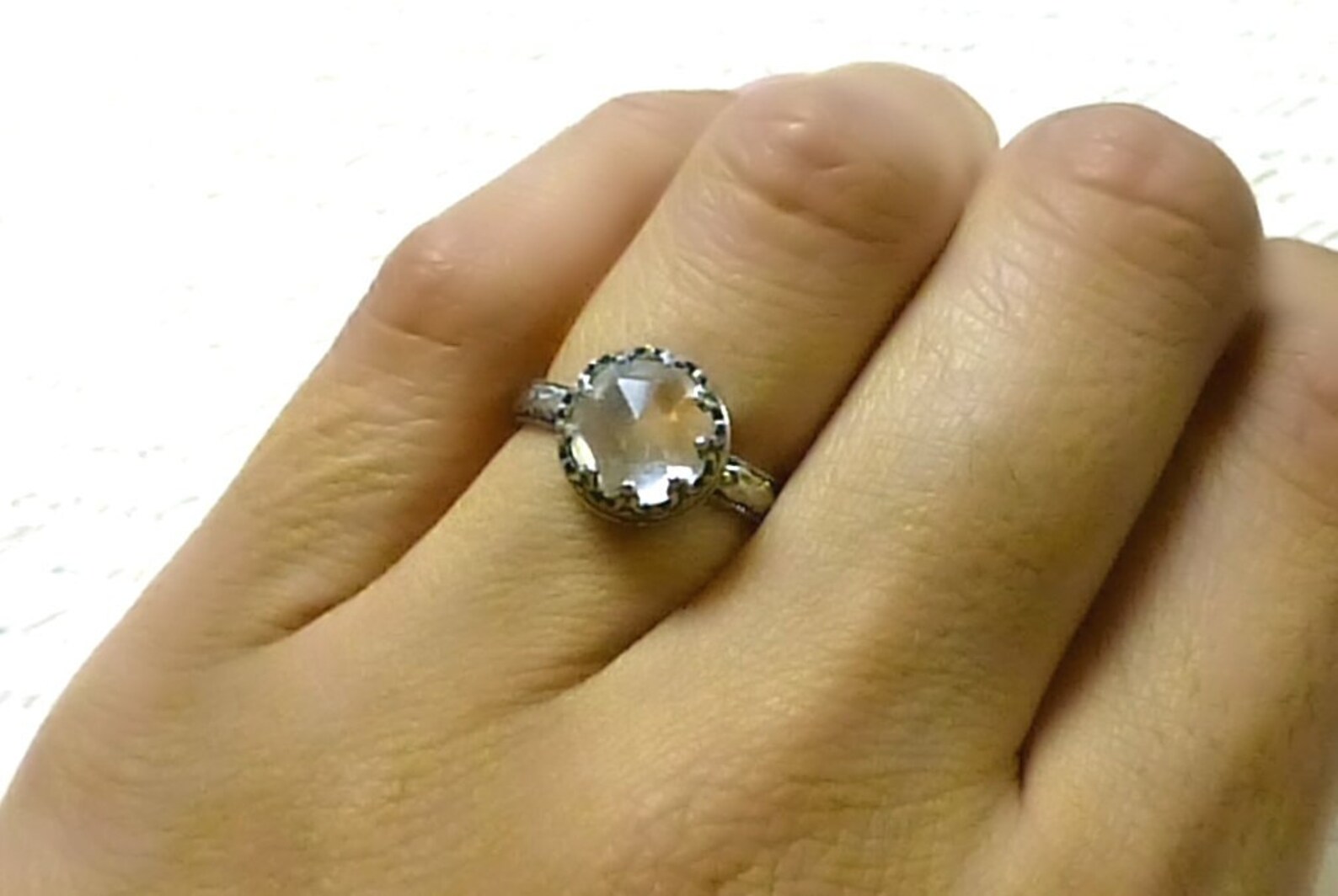 Roxy Ring Beautiful Gothic Vintage Sterling Silver Ring With - Etsy