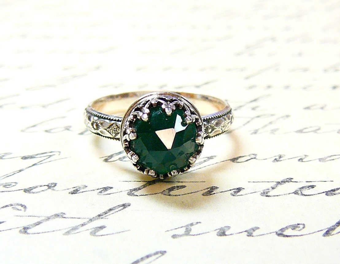 Roxy Ring Beautiful Gothic Vintage Sterling Silver Floral | Etsy