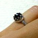 Roxy Ring Beautiful Gothic Vintage Sterling Silver Floral Band Ring ...