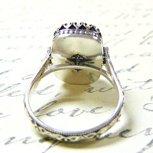 Alexandria Ring Trio - Vintage Style Sterling Silver Engagement Trio ...