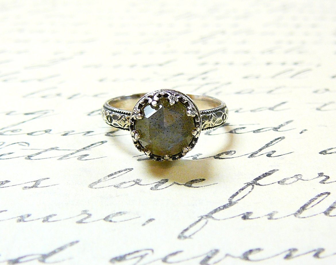 Roxy Ring Beautiful Gothic Vintage Sterling Silver Ring With | Etsy