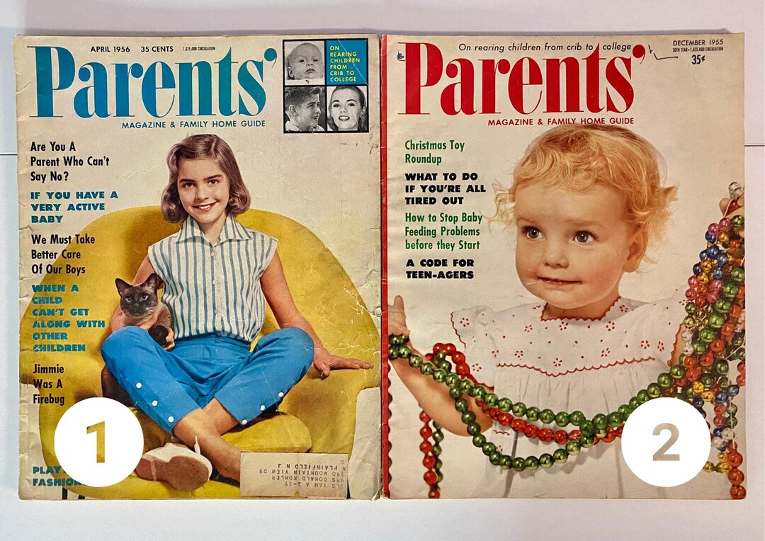 Parents Magazine - 1950s Vintage Magazines - Parenting Advice Pop ...