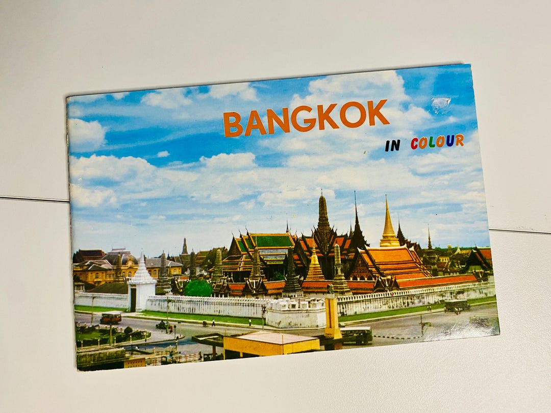 Vintage Souvenir Booklet Bangkok in Colour Travel Guide 1960s Tourism ...