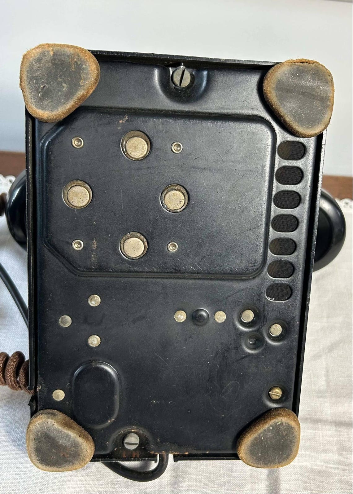 Vintage Black Rotary Desk Phone - Etsy