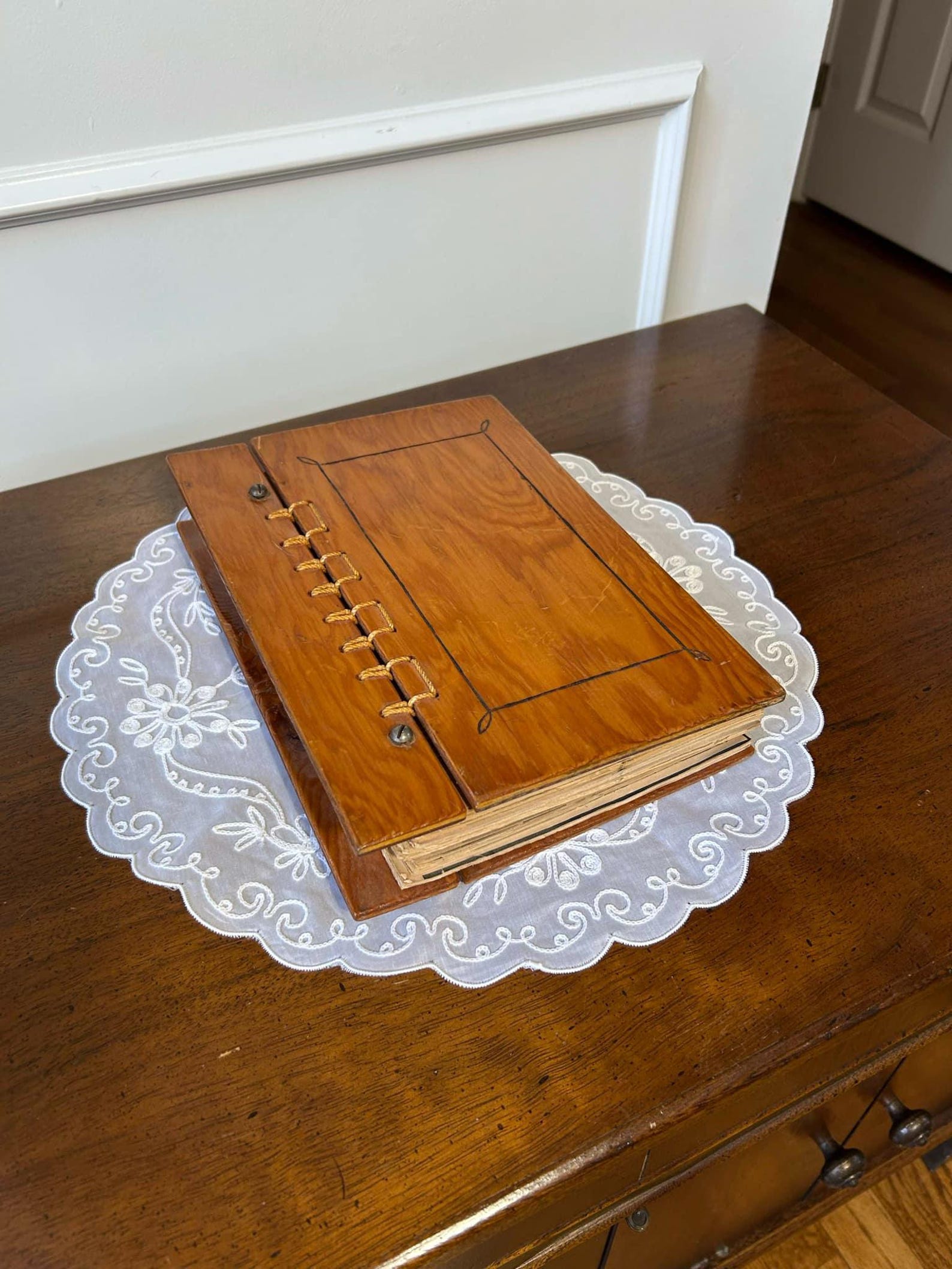 Handmade Wooden Book Cover - Mid Century Popular Science - Etsy