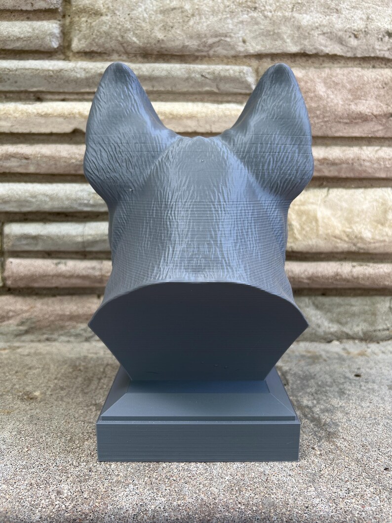 Gorgeous French Bulldog Frenchie Bust 3D Printed Sculpture Statue Dog ...