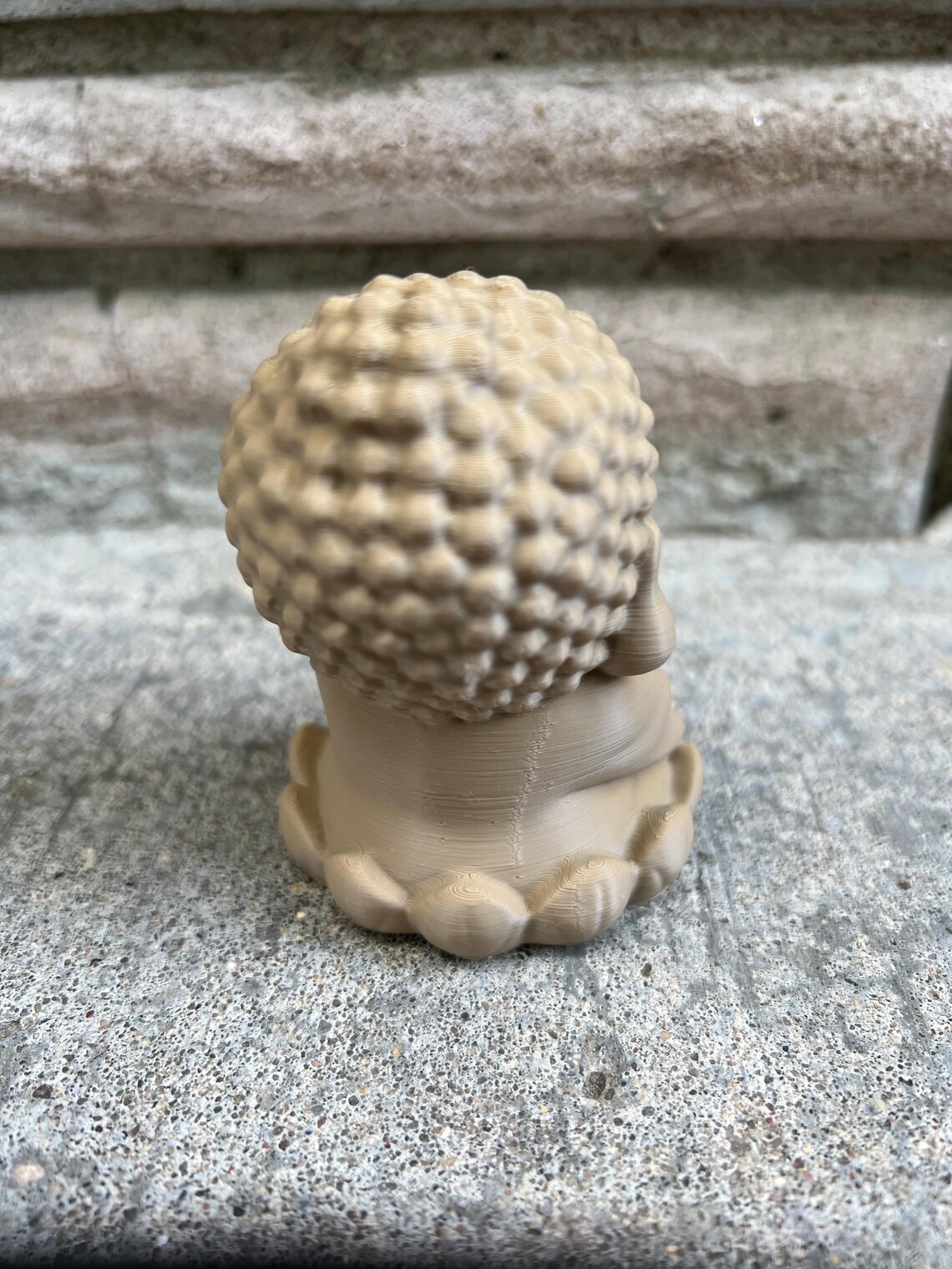 3” Tall 3D Printed Laughing Baby Buddha Figurine Statue Knick Knack ...