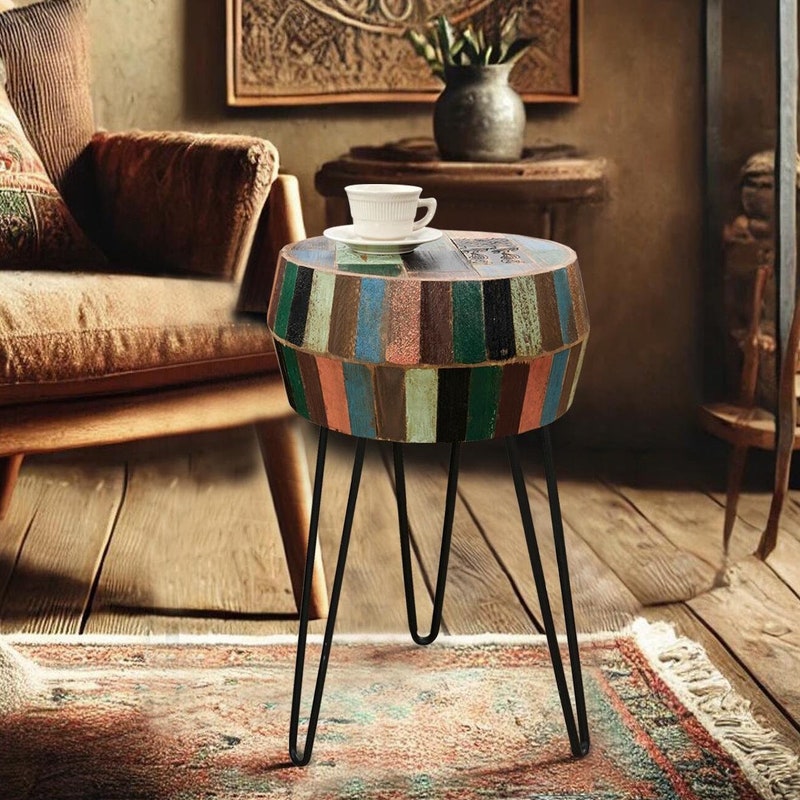 Boho Side Table - Etsy