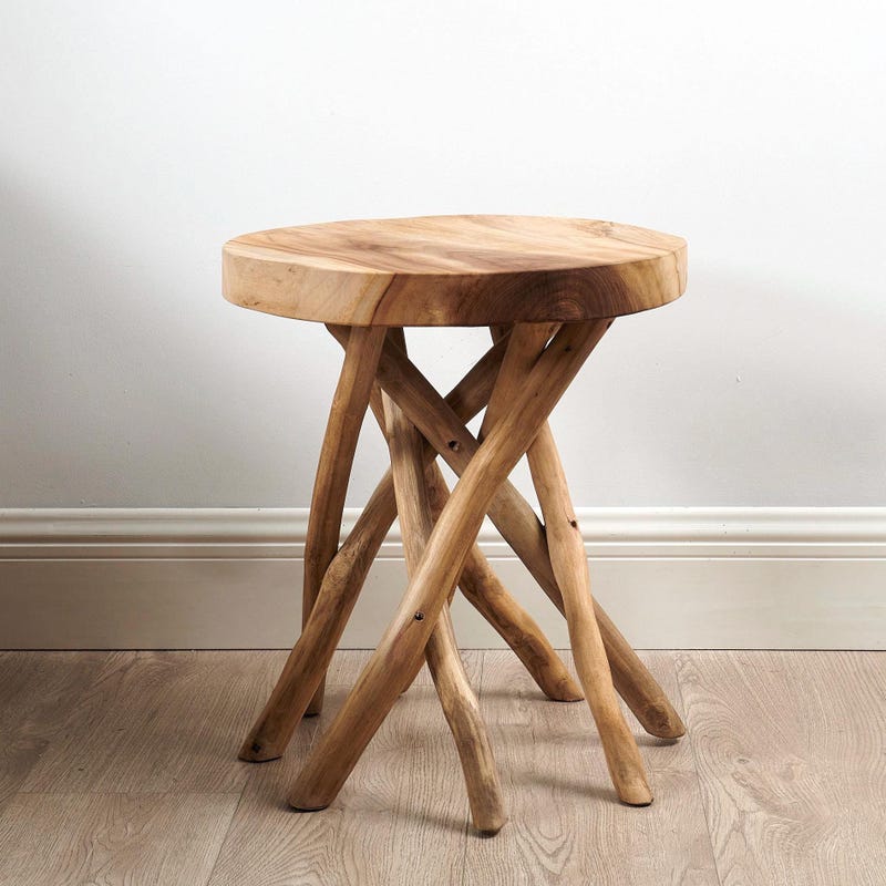 Rustic End Table - Etsy