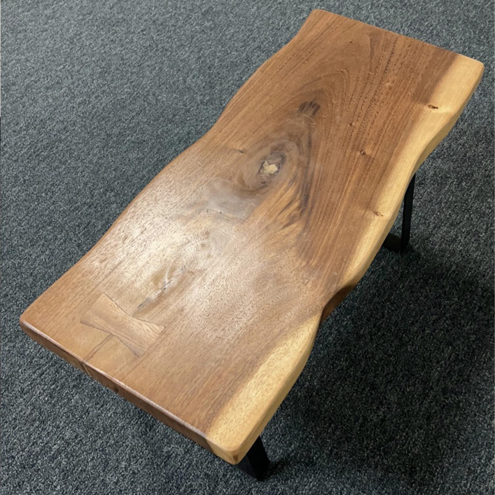 Rustic Suar Wood Bench With Butterfly Inlay – Farmhouse Entryway Decor ...