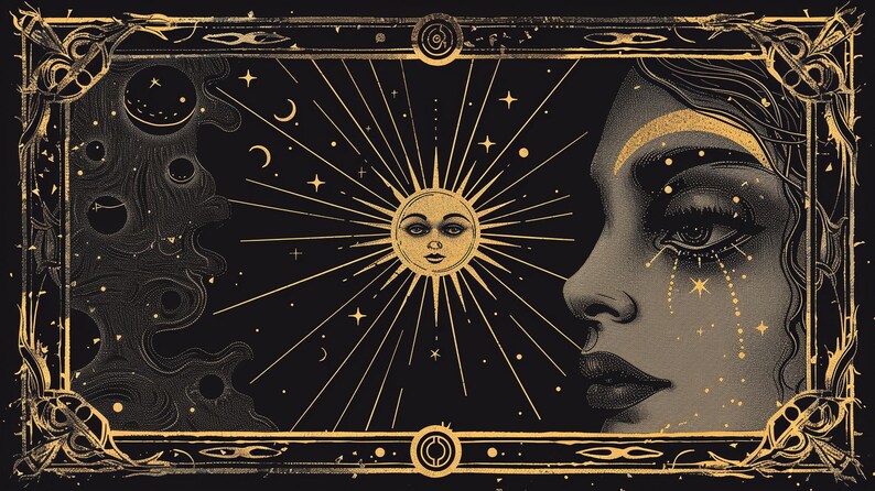 Celestial Woman Scene Samsung, Frame TV Art, Gothic Fantasy Digital ...