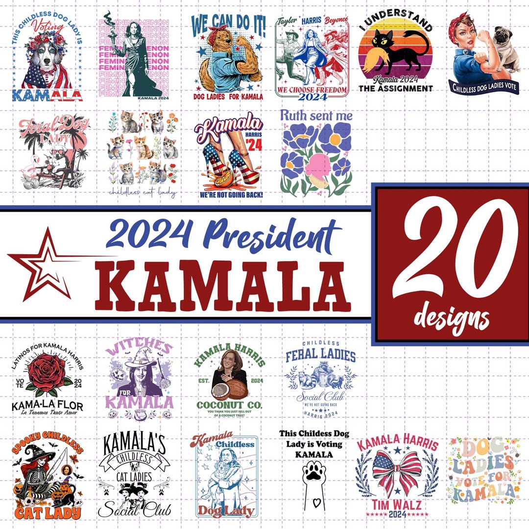 Kamala Harris 2024 Bundle Png, Kamala Harris Png, Kamala Design ...