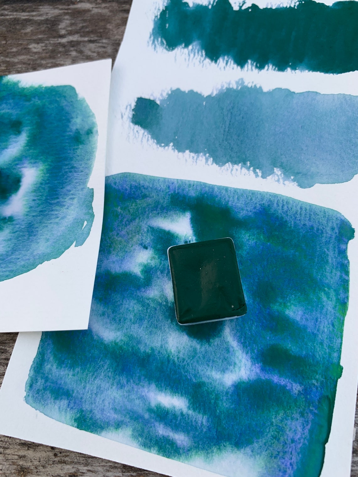 Blue_e -handmade Watercolor Paint. - Etsy