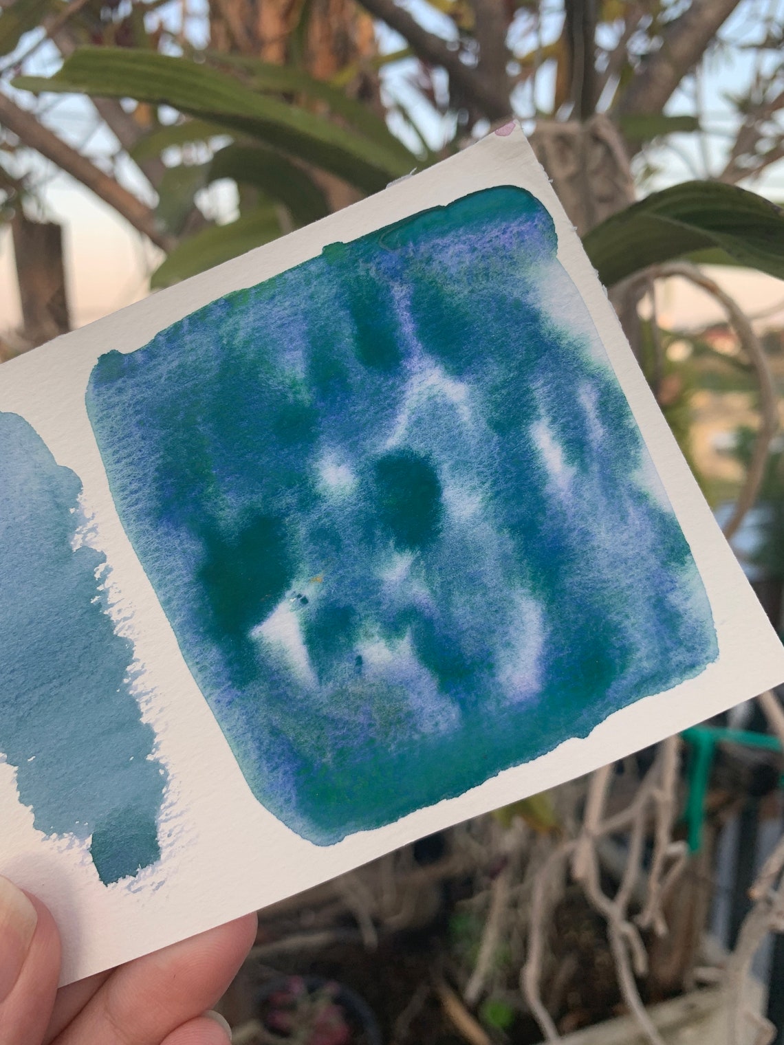 Blue_e -handmade Watercolor Paint. - Etsy