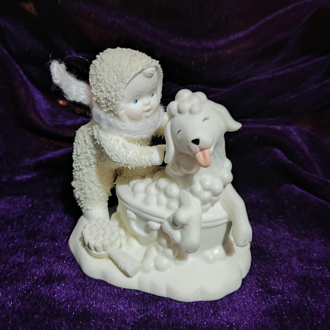 Dept 56 Snowbabies - Bath Time - Porcelain Figurine - Puppy ...