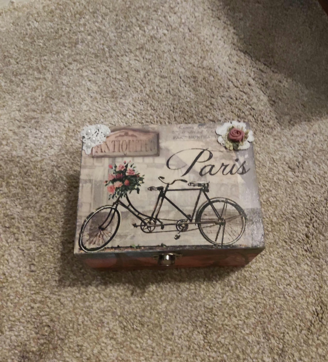 Vintage Style Box Clutter Box Trinket Box Jewellery Box Keep Safe Box ...