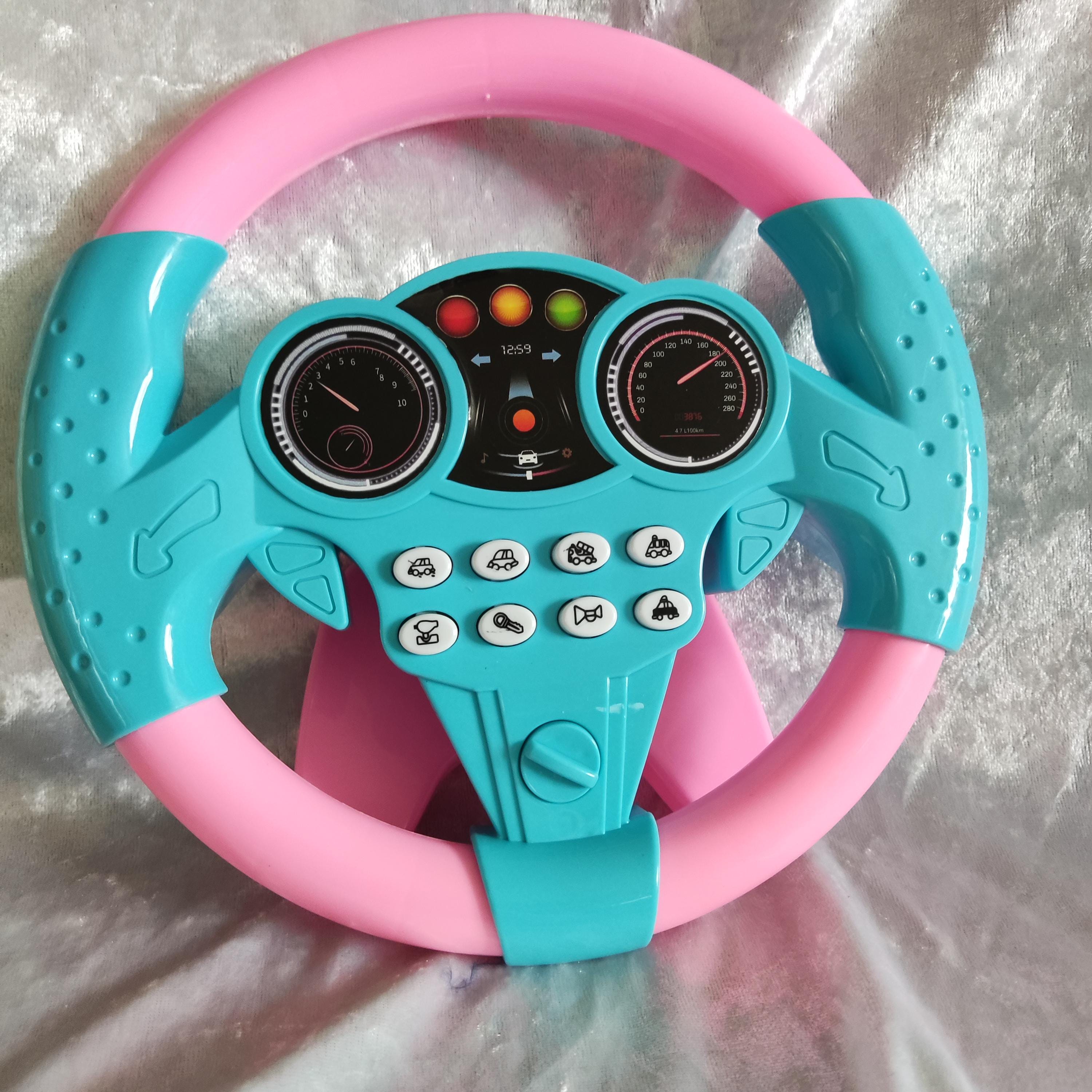 Child's Steering Wheel - Lights and Sound - Travelling Toy - Education ...