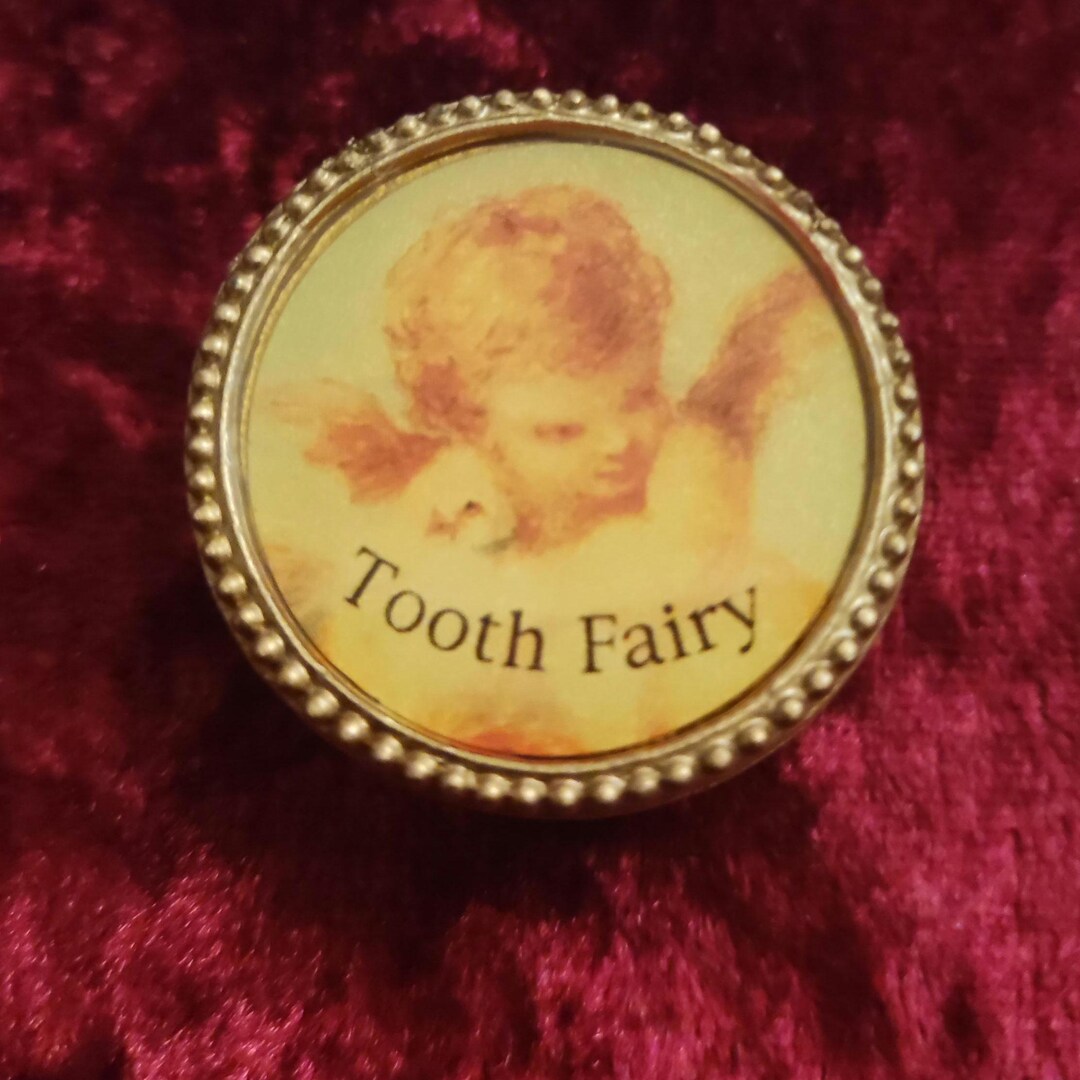 Tooth Fairy Trinket Box - Past Times - Keepsake - Victorian Style Metal ...