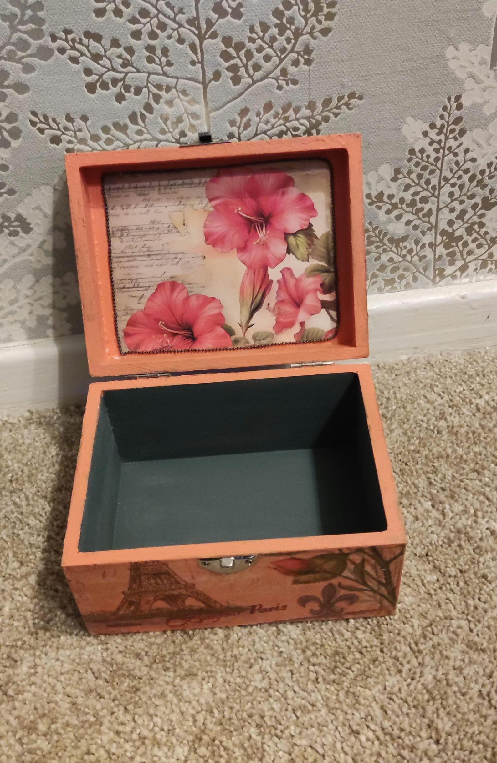 Vintage Style Box Clutter Box Trinket Box Jewellery Box Keep Safe Box ...