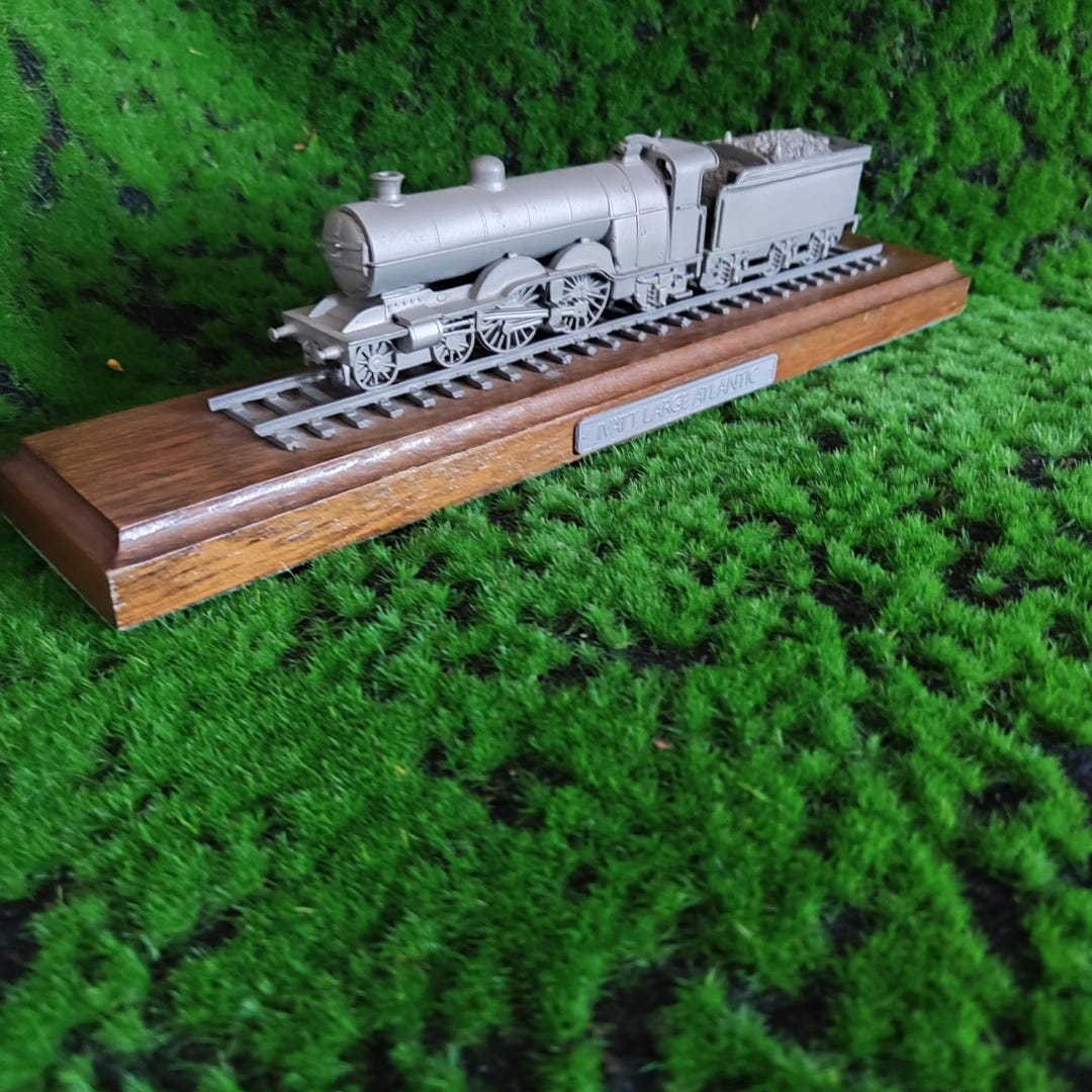 Vintage Danbury Mint Steam Locomotive - Ivatt Large Atlantic - Pewter ...
