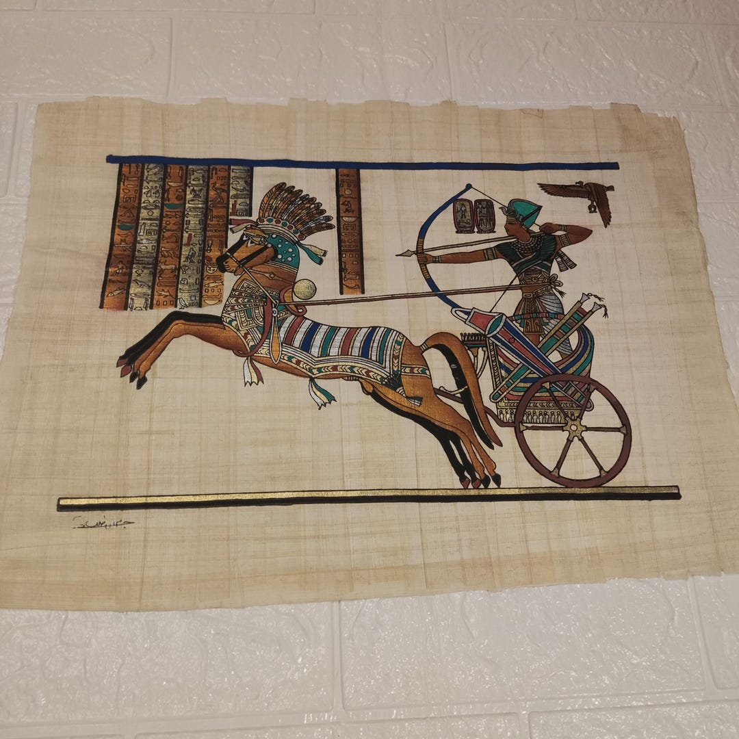 Genuine Egyptian Papyrus - Hand Painted Egyptian - Wall Decor ...