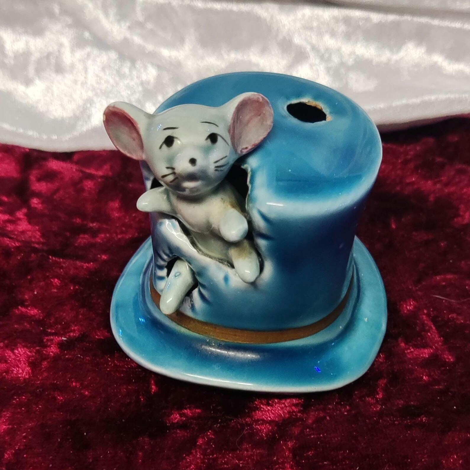Vintage Kitsch Mouse Figurine - Sweet Mouse Ornament - Rare Find ...