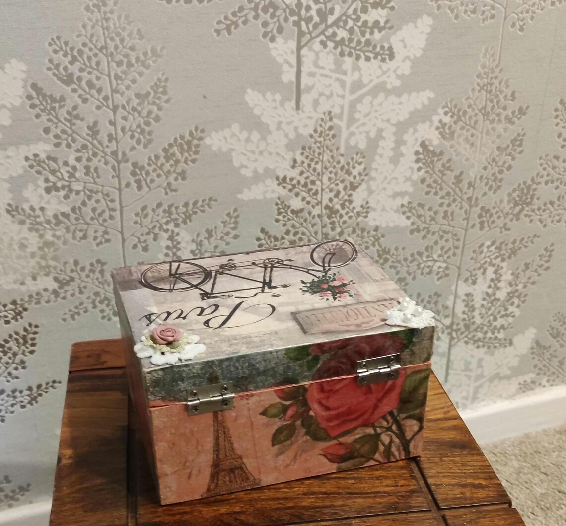 Vintage Style Box Clutter Box Trinket Box Jewellery Box Keep Safe Box ...