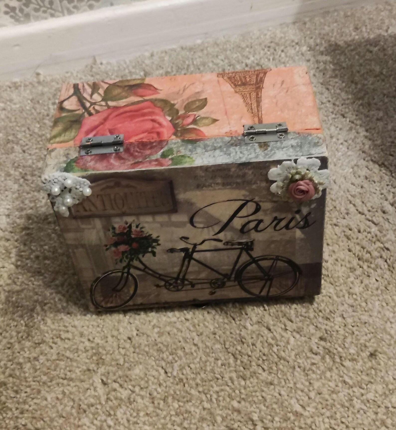 Vintage Style Box Clutter Box Trinket Box Jewellery Box Keep Safe Box ...